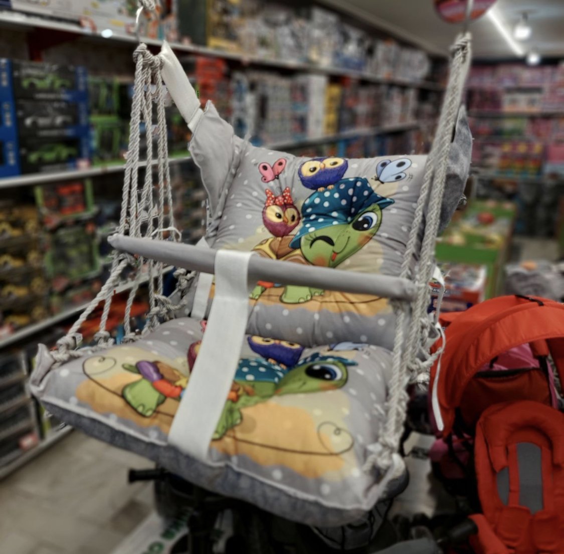 تاب کودک ریلکسی شش طناب رویه مخمل - اسباب بازی توی نت